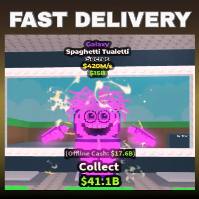 Galaxy Spaghetti Tualetti 420 M/s - Steal a Brainrot Game Item - Gameflip
