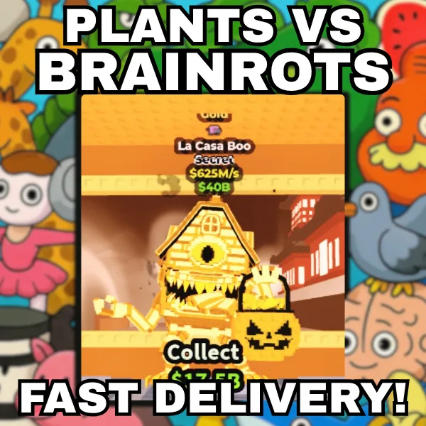Gold La Casa Boo 625 M/s - Steal a Brainrot Game Item - Gameflip