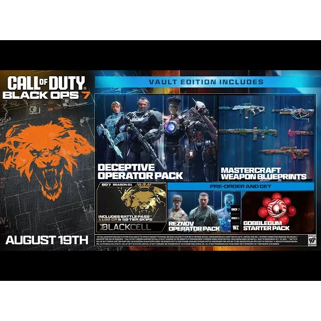 Call of Duty: Black Ops 7 - Vault Edition - PS5 (Digital Game Key ...