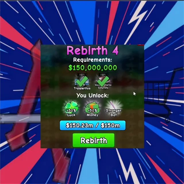 REBIRTH 4 - PLANTS VS BRAINROT - Plants vs Brainrots Game Item - Gameflip