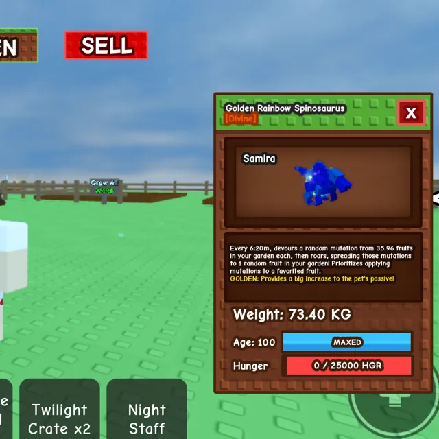 Rainbow hatch huge spino - Roblox Game Item - Gameflip