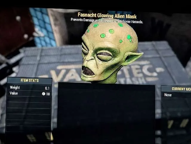 Glowing Alien Mask - Fallout 76 Game Item - Gameflip