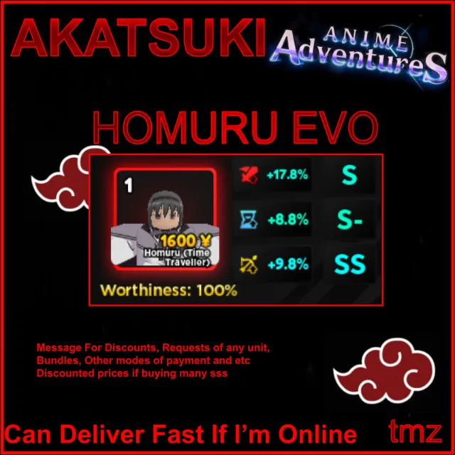 Homuru (Time Traveller) - Anime Adventure Game Items - Gameflip