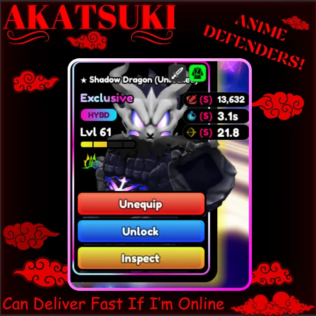 Anime Defenders Shadow Dragon Almighty Evolved - Anime Defenders Game ...