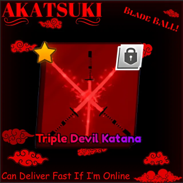Triple Devil Katana Blade Ball - Blade Ball Game Items - Gameflip