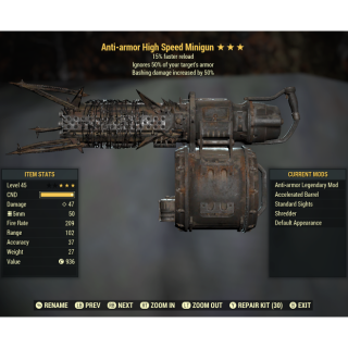 Weapon | AA BASH Minigun RL - Game Items - Gameflip