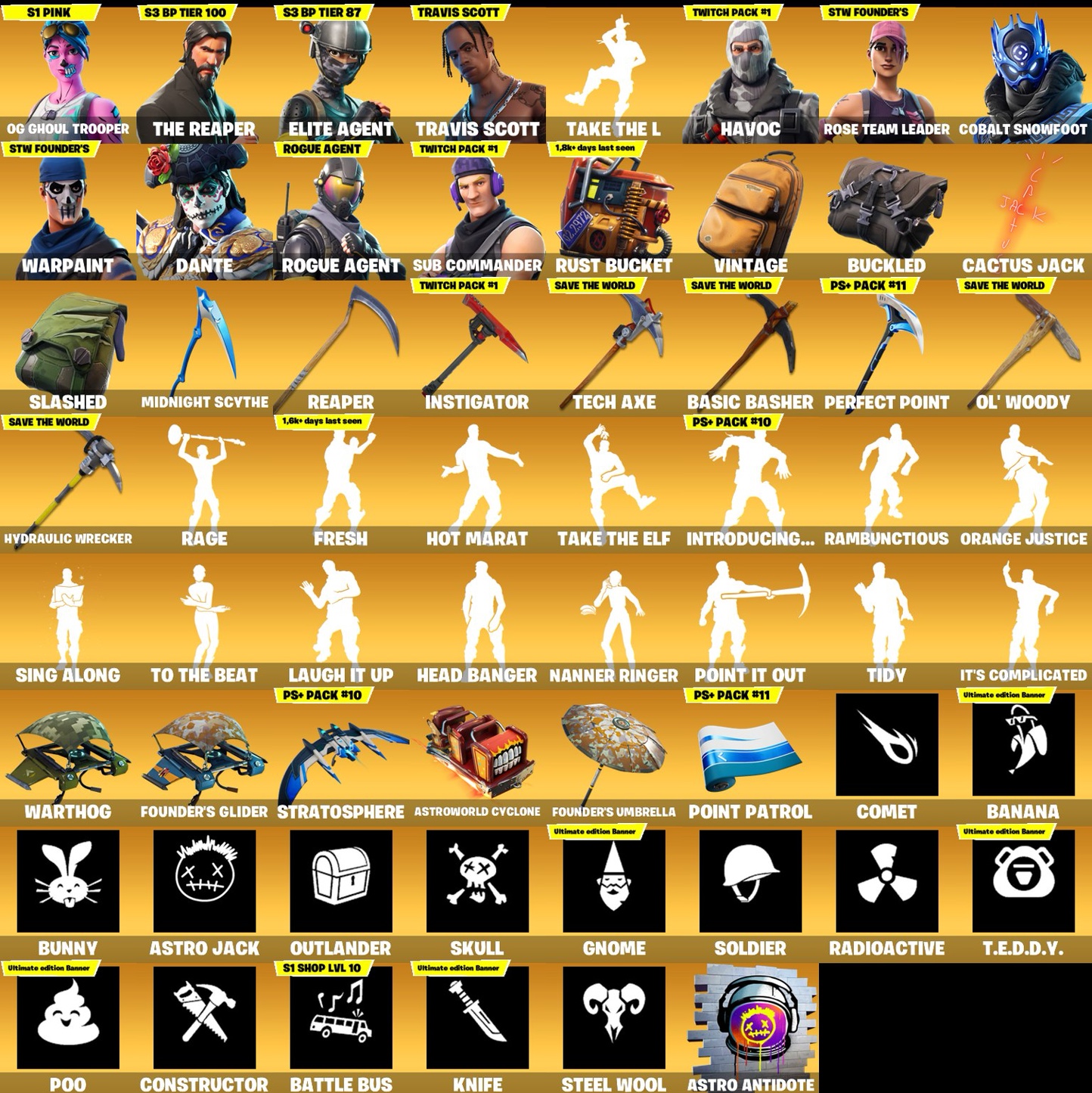 EMAIL CHANGEABLE 325 SKINS OG GHOUL TROOPER TRAVIS SCOTT ETC - Epic ...