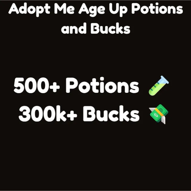 Adopt me - Age UP Potions And Bucks - Adopt Me Game Item - Gameflip