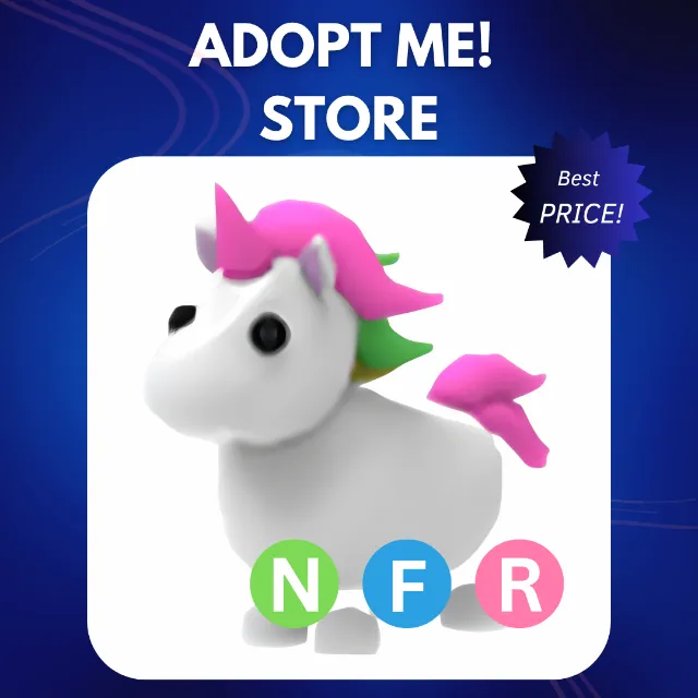 NFR UNICORN - Adopt Me Game Item - Gameflip