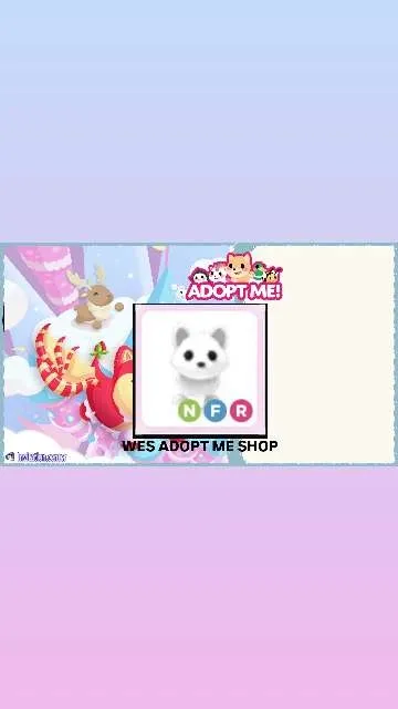NFR ARCTIC FOX - Adopt Me Game Item - Gameflip