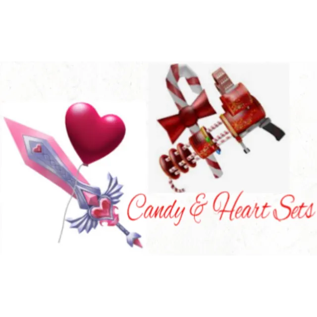 Mm2: Candy & Heart Set - Roblox Game Items - Gameflip