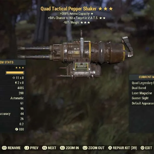 Weapon | Q5090 Pepper Shaker - Fallout 76 Game Items - Gameflip