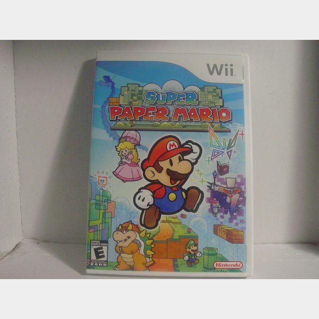 SUPER PAPER MARIO WII - Wii Games (Like New) - Gameflip