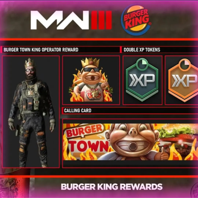 INSTANT CODE|| Call of Duty Modern Warfare 2 Burger Town Operator Skin ...