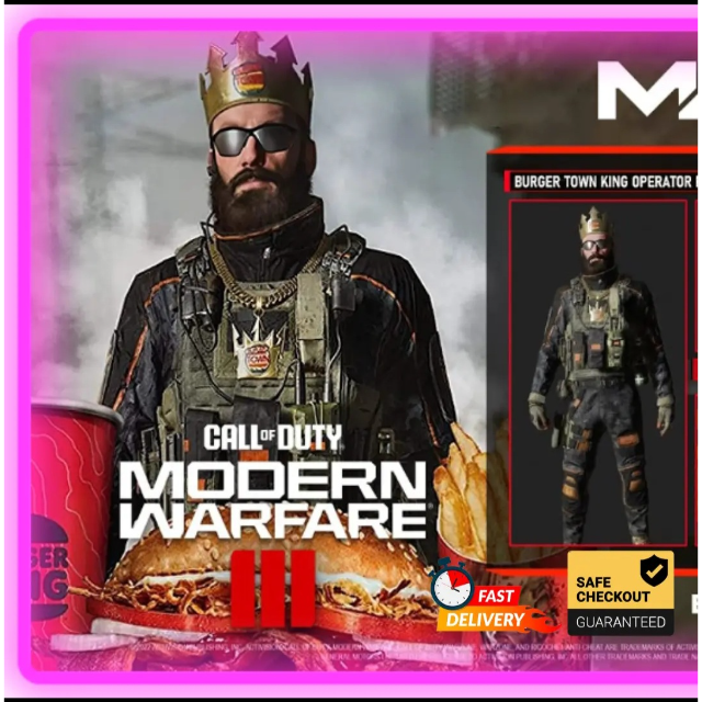 INSTANT CODE|| Call of Duty Modern Warfare 2 Burger Town Operator Skin ...