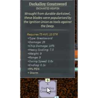 Weapon | Deepwoken Storm Darkallo - Game Items - Gameflip