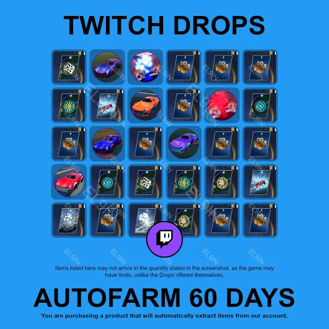 ⚡️【Rocket League】Twitch Drops Automatic farming 60 days - Rocket League ...