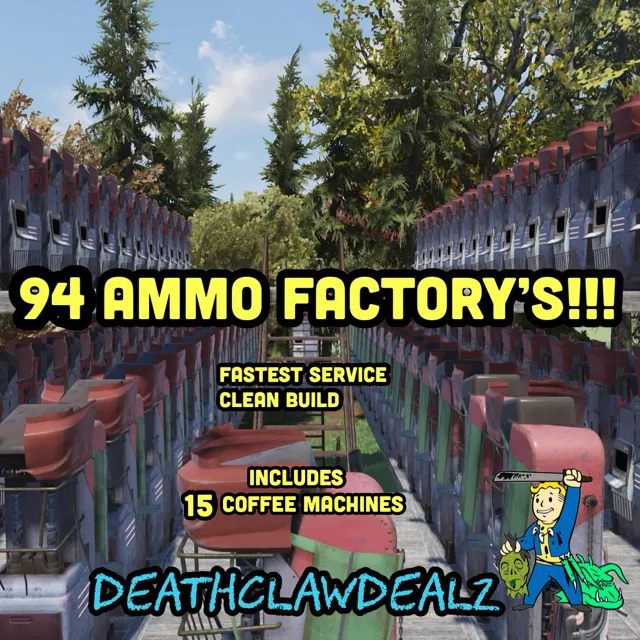94 Ammo Factory’s/15 Coffee Camp - Fallout 76 Game Items - Gameflip