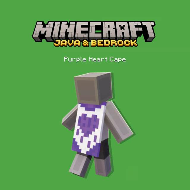 Minecraft Purple Heart Cape (Java + Bedrock Edition) - Game Items ...