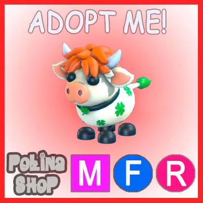 Clover Cow MFR - Adopt Me Game Item - Gameflip