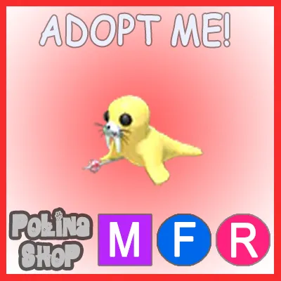 Golden Walrus MFR - Adopt Me Game Item - Gameflip