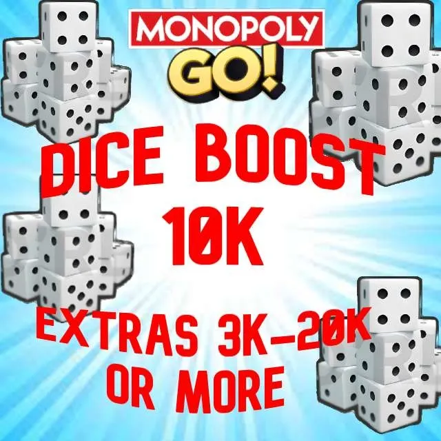 Dice Boost +10k - Monopoly Go! Game Item - Gameflip