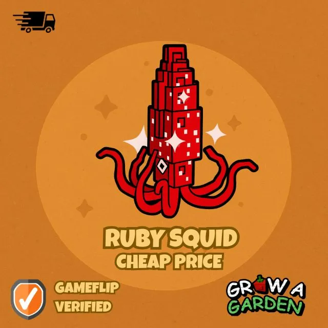 RUBY SQUID (Age 1, 1KG ABOVE) - Grow a Garden Game Item - Gameflip