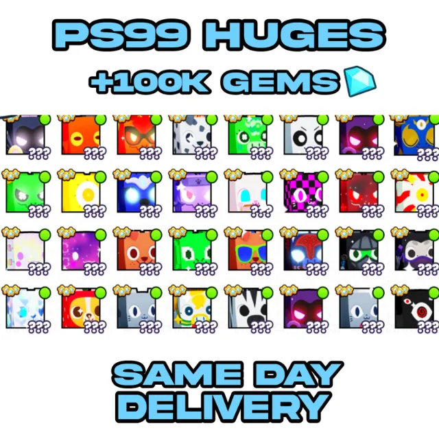 50x Random Huges - Pet Simulator 99 Game Item - Gameflip