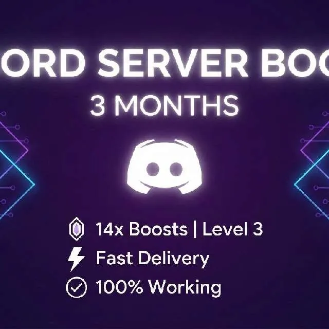 Discord Server Boost 3 Months 14x Level 3 Fast Delivery - Other - Gameflip