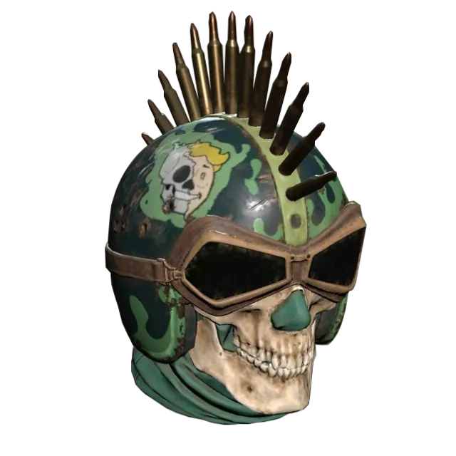 Rad Skull Rider Helmet Plan - Fallout 76 Game Item - Gameflip