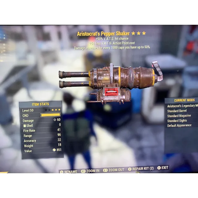 A5025 Pepper Shaker (Aristocrats)) - Fallout 76 Game Item - Gameflip