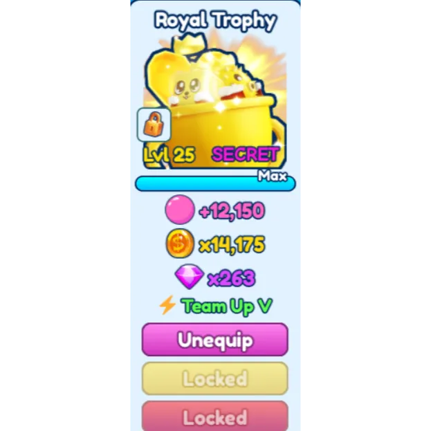 ROYAL TROPHY - BGSI - Bubble Gum Simulator Game Item - Gameflip