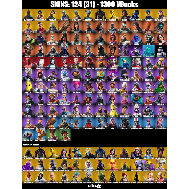 🎮 Fortnite OG STW Account – 124 Skins | Black Knight, Sparkle ...