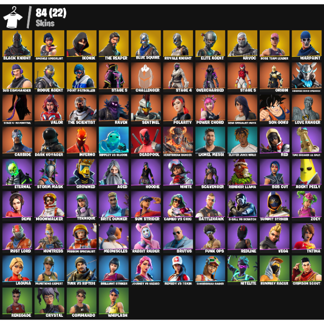 🔥 Fortnite Account – 84 Skins | PC/PSN/XBOX | Black Knight | IKONIK ...