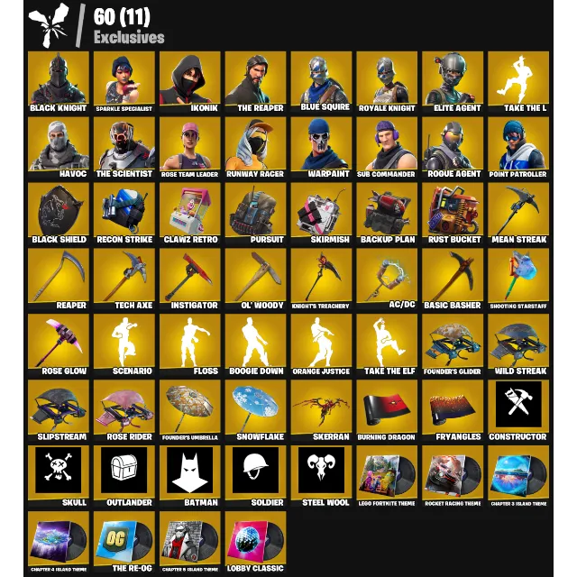 🔥 Fortnite Account – 84 Skins | PC/PSN/XBOX | Black Knight | IKONIK ...
