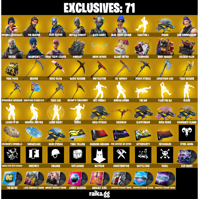 Fortnite Account — 116 Skins | OG STW | Sparkle Specialist + The Reaper ...