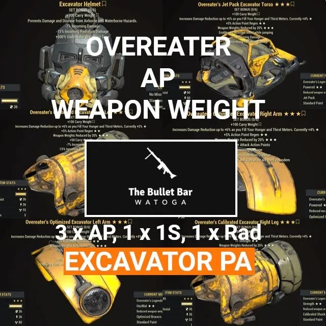 OE AP WWR Excavator - Fallout 76 Game Items - Gameflip