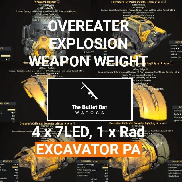 OVEREATER EXPLOSION WWR EXCAVATOR - Fallout 76 Game Items - Gameflip