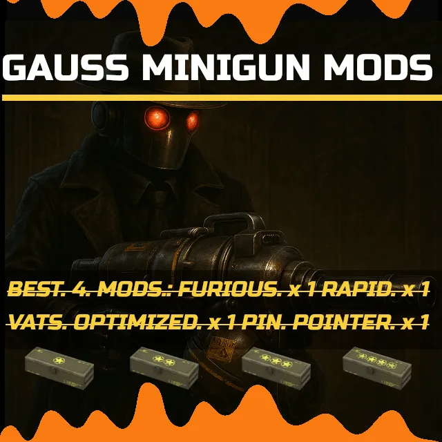 gauss minigun mods - Fallout 76 Game Item - Gameflip