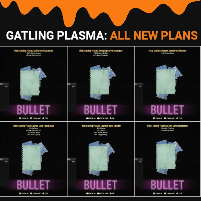 gatling plasma plan - Fallout 76 Game Items - Gameflip