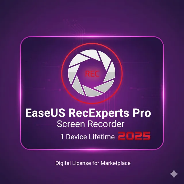 EaseUS RecExperts Pro Screen Recorder 1 Device Lifetime 2025 - Other ...