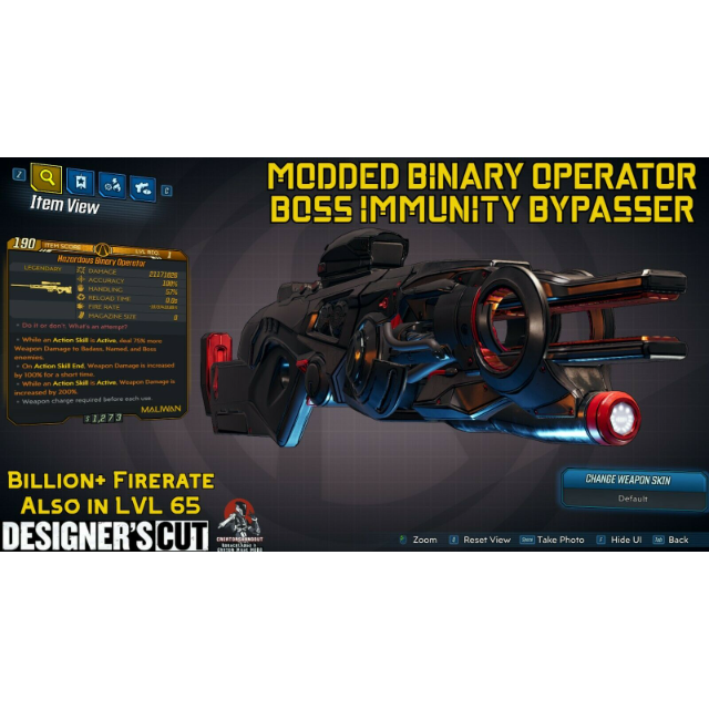 Weapon | 1 BILLION FIRE RATE MOD! - Game Items - Gameflip