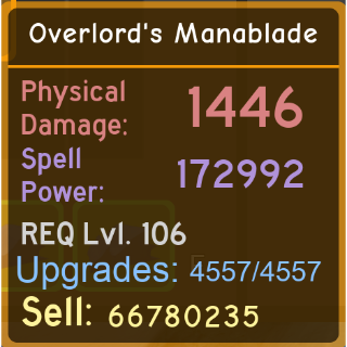 Gear | Overlord's Manablade - Game Items - Gameflip