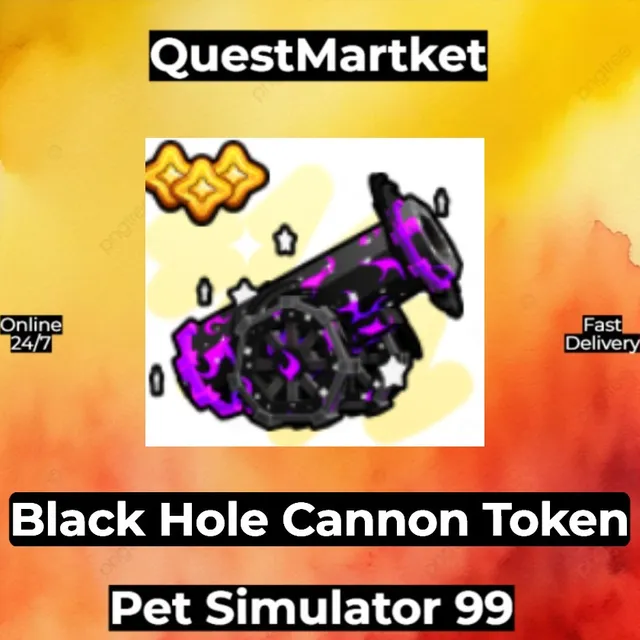 Black Hole Cannon Token - Pet Simulator 99 Game Item - Gameflip