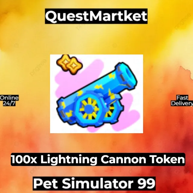 100x Lightning Cannon Token - Pet Simulator 99 Game Items - Gameflip